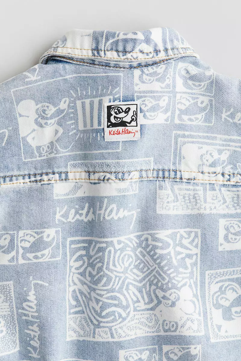 Buy H&M Patterned denim jacket Online | ZALORA Malaysia