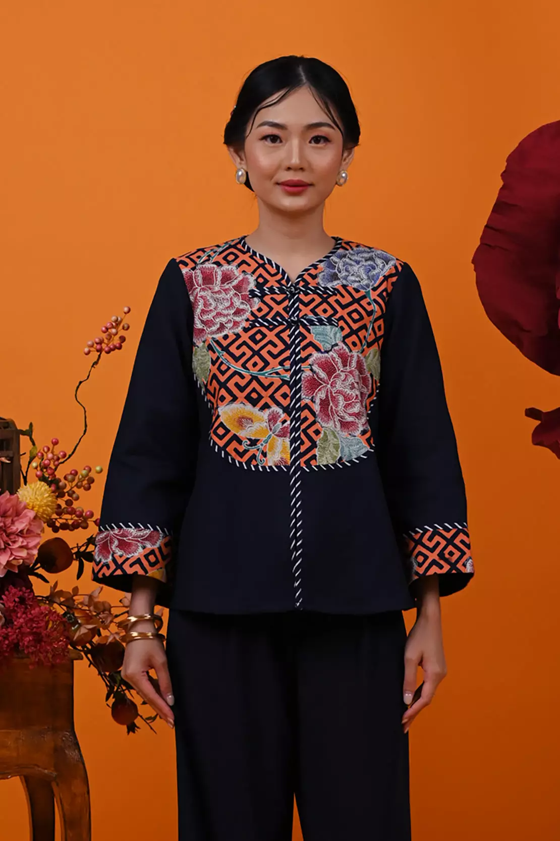 Jual Nona Rara Batik NONA RARA - Fogia Encim T3582, Blouse Batik Wanita ...