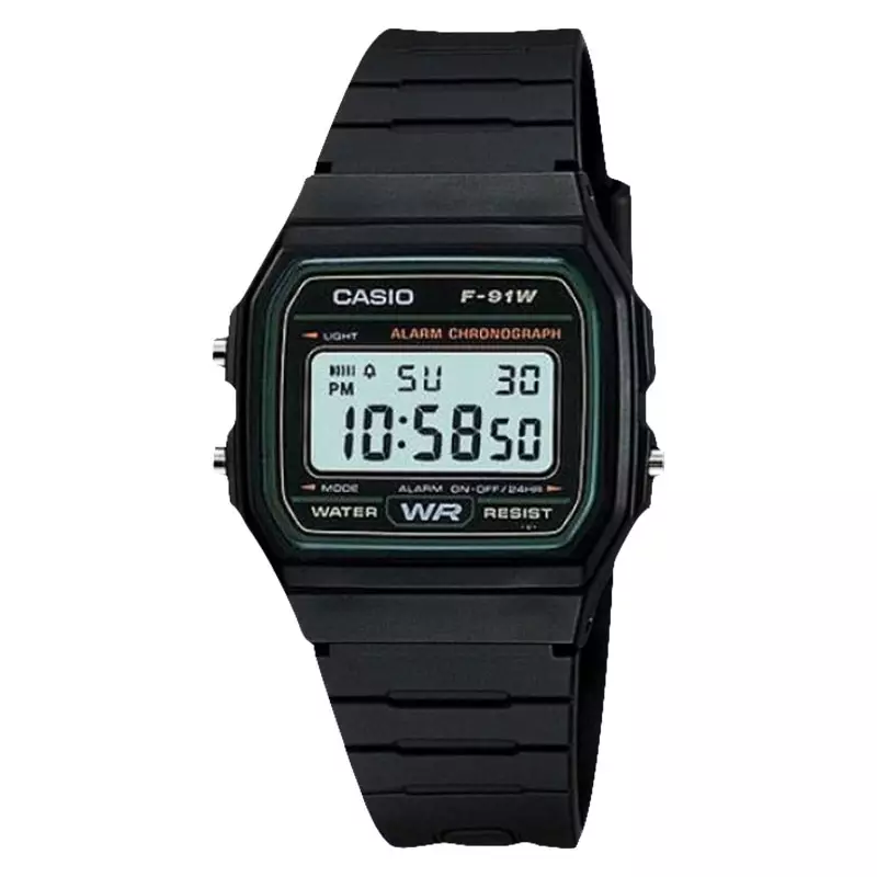 Jual CASIO [CLEARANCE APR] Jam Tangan Pria Casio General F-91W-3DG Digital Dial Black Resin Band ...