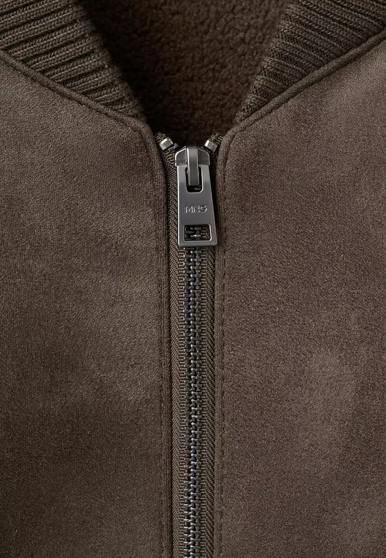 Buy MANGO Man Suede-Effect Bomber Jacket Online | ZALORA Malaysia