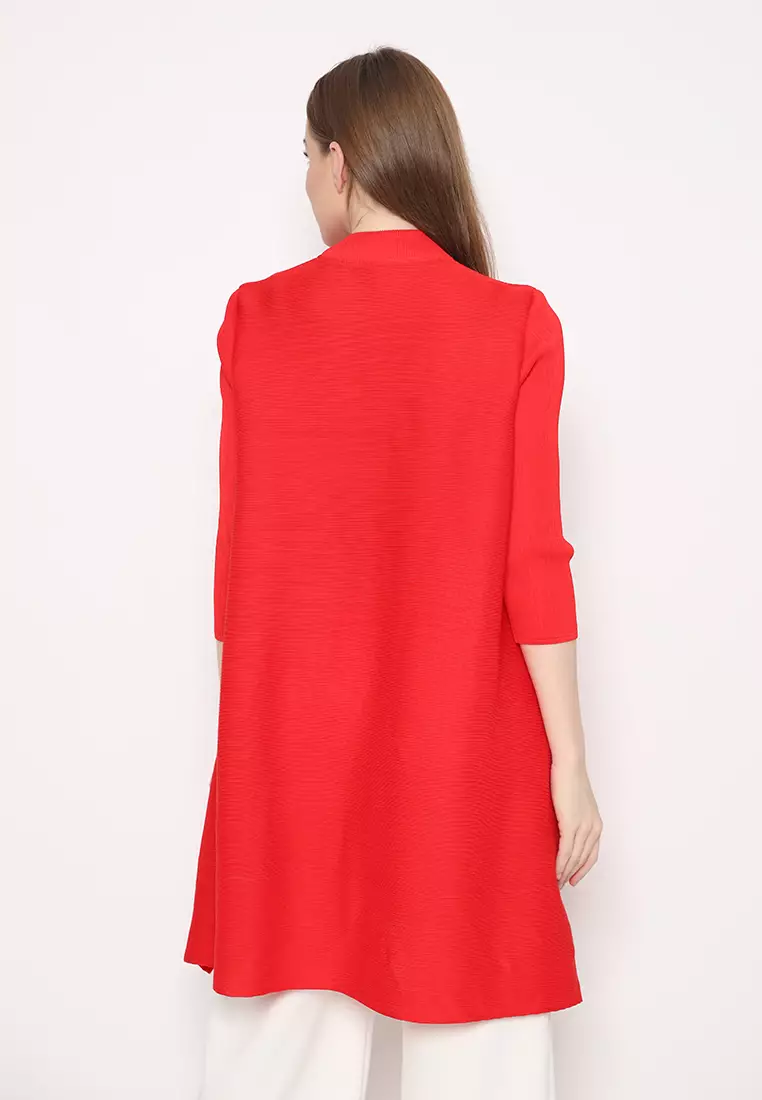 Jual Rupa Arupa Rupa Arupa - Red Aimi Pleats Tunic Dress with Red Waves ...