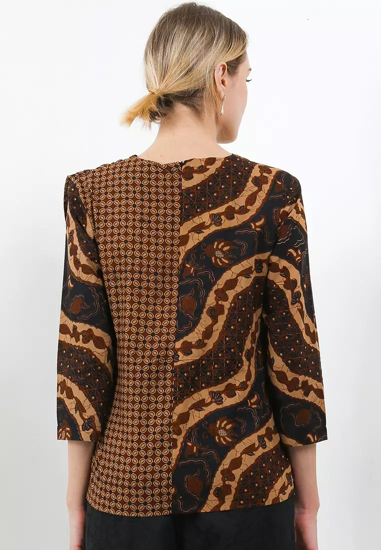 Jual Batik First Blouse Sara Cross Over CH45 Cut&Sew Original 2026 ...