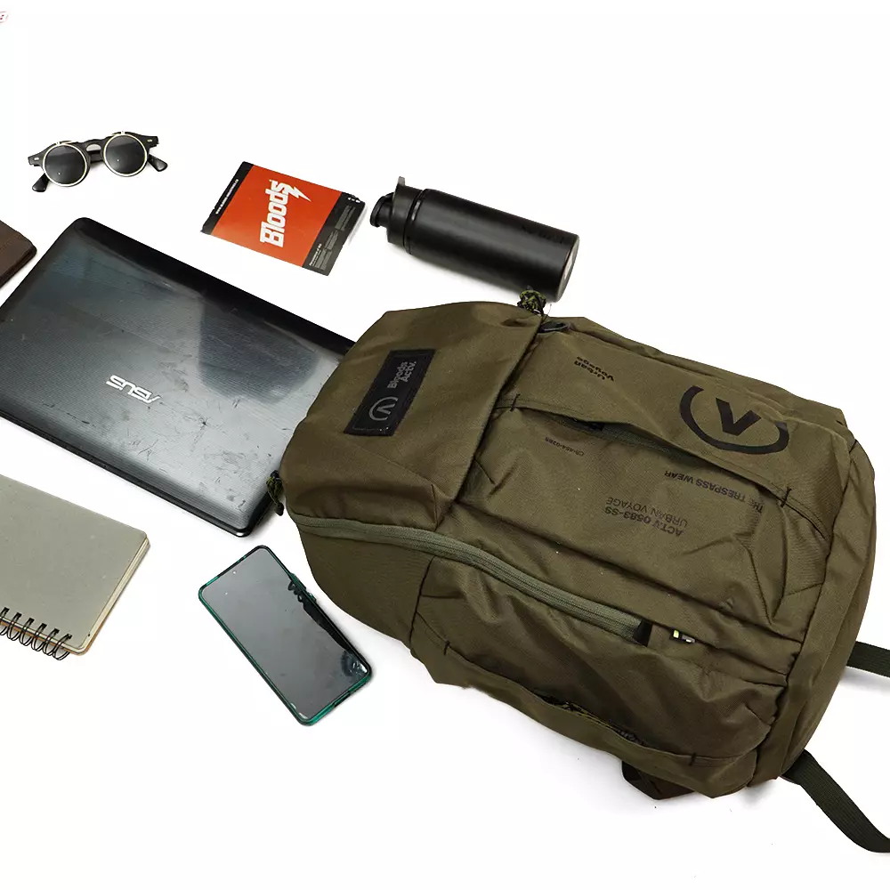 Jual Bloods Industries BLOODS BAG BACKPACK BP TROND ACTV 02 GREEN ARMY ...