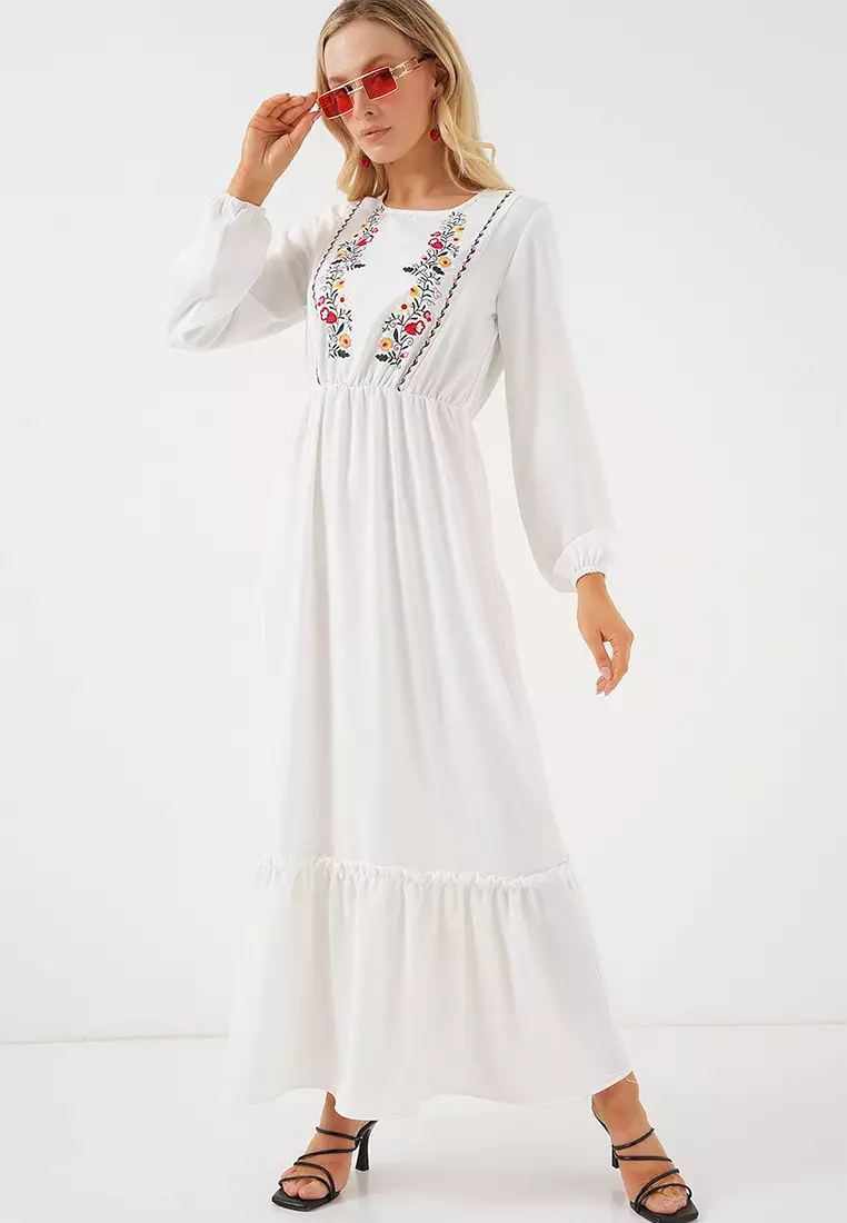 Buy Bigdart Embroidered Modest Dress Online | ZALORA Malaysia