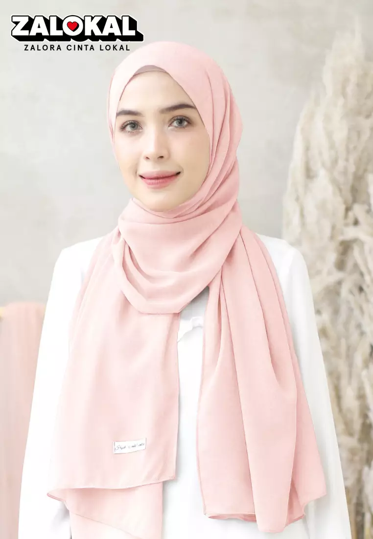 Jual Hijab Wanita Cantik.com Hijabwanitacantik - Pashmina Cyra | Hijab Pashmina - Pale Pink ...
