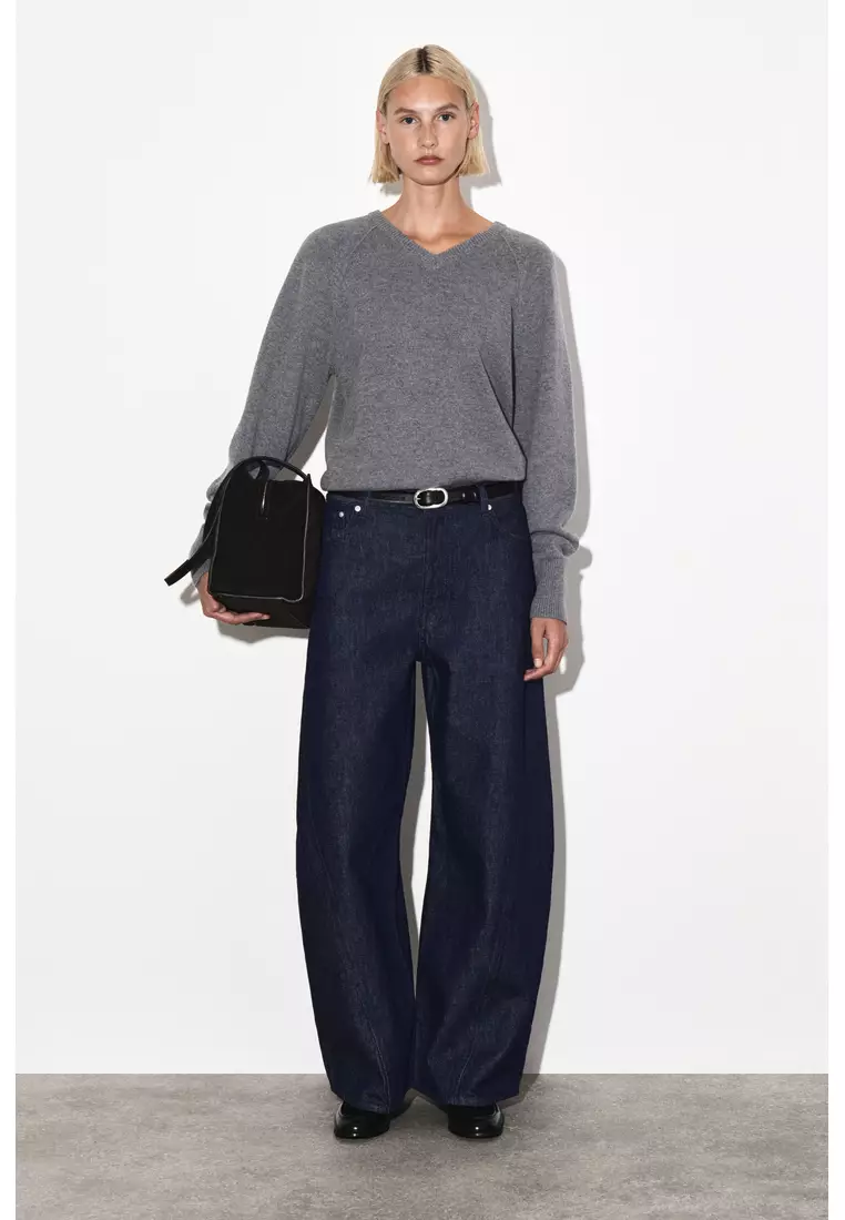 Buy COS TWIST BARREL-LEG JEANS Online | ZALORA Malaysia