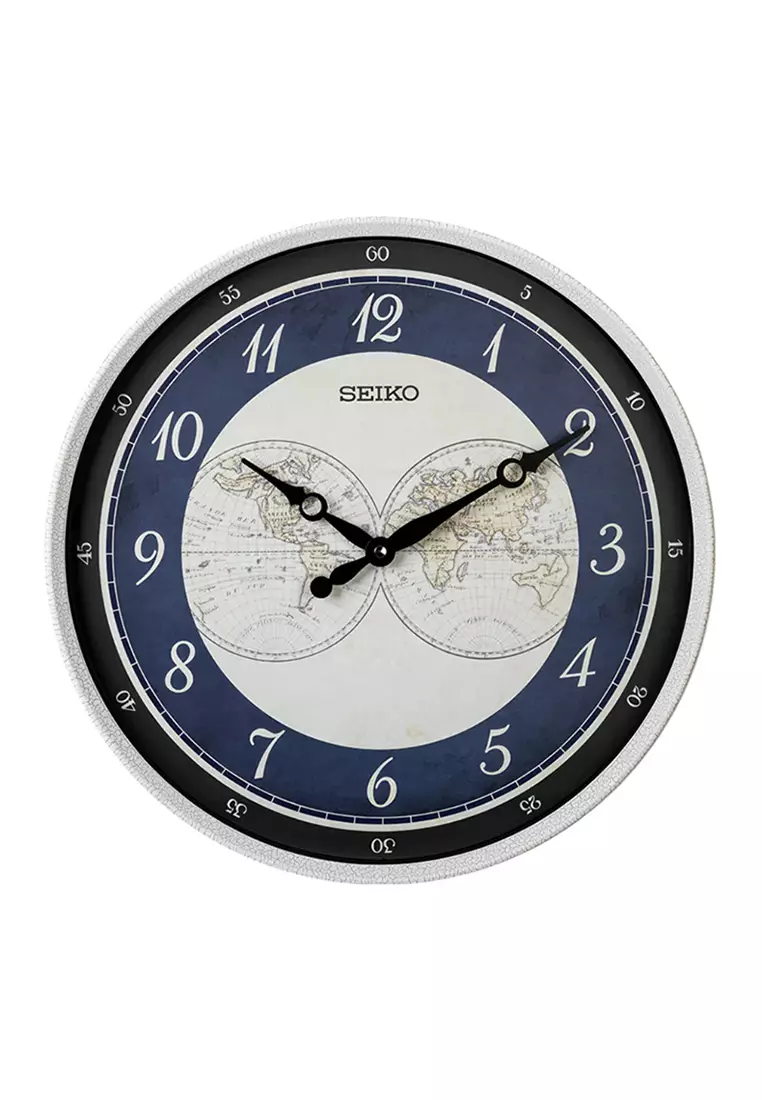 Jual Seiko JAM DINDING SEIKO QXA803W LARGE WORLD MAP Original 2025 ...