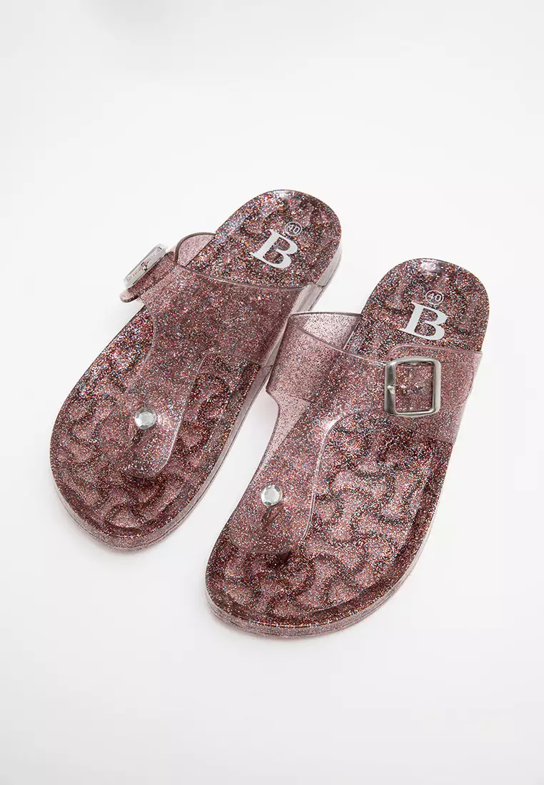 Jual Berrybenka Label Sofia Melba Jelly Sandal Pink Original 2024 ...