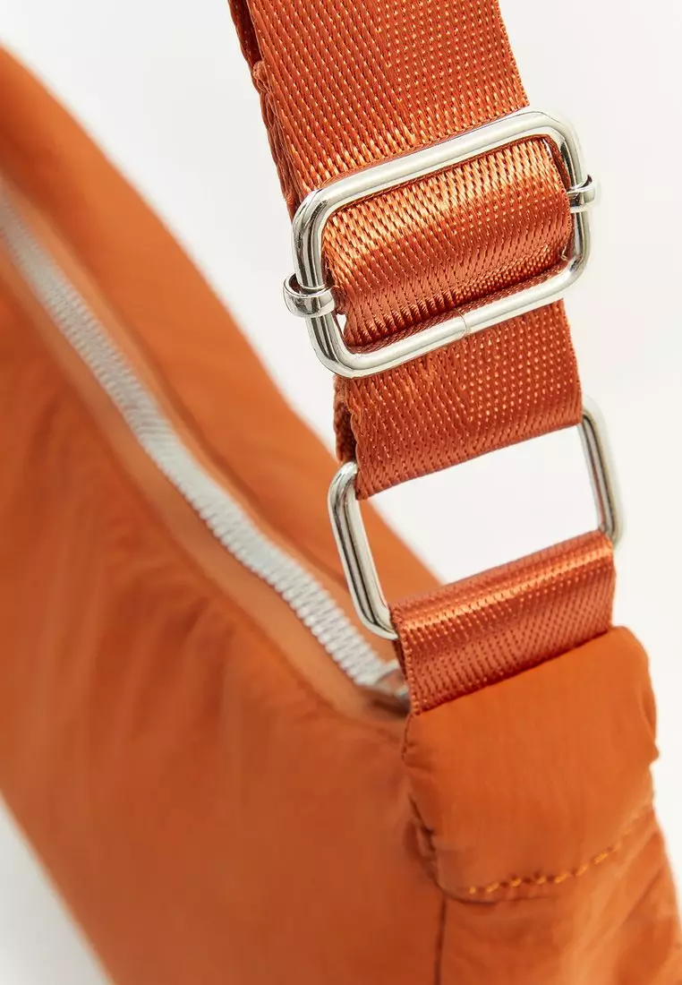 Buy Pomelo Nylon Sling Bag - Rust 2025 Online | ZALORA