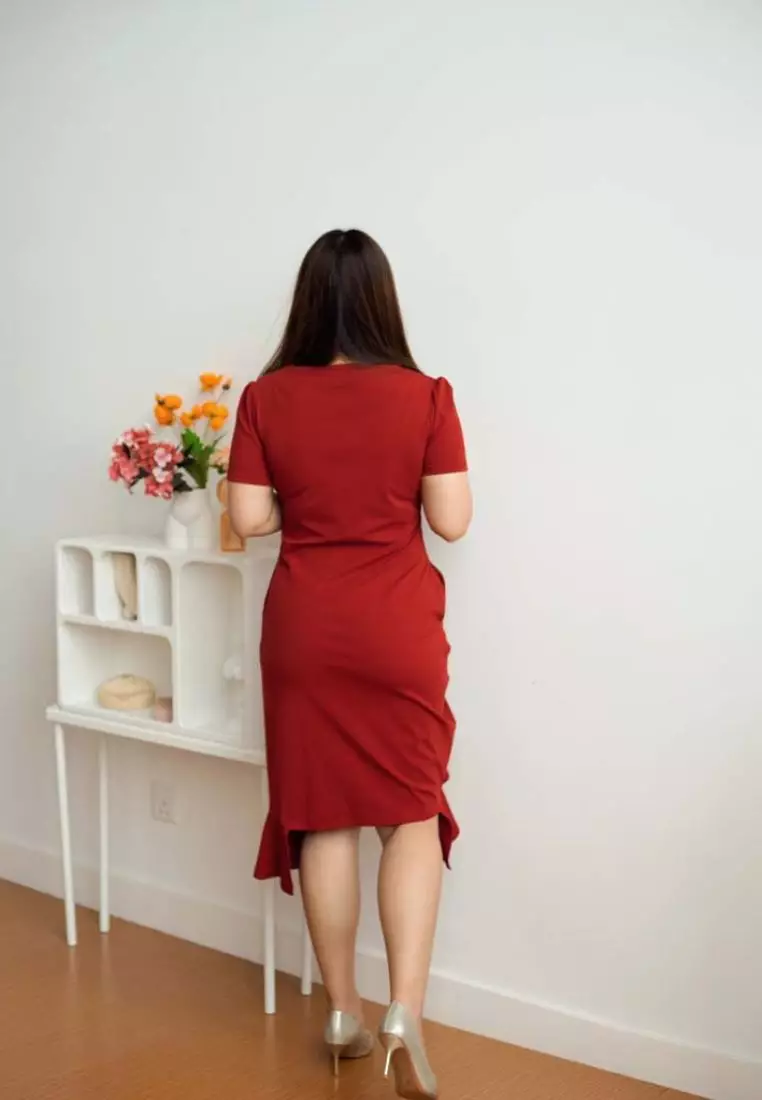 Buy Jojo Fashion House DRESS WITH ADJUSTABLE STRING Online | ZALORA ...