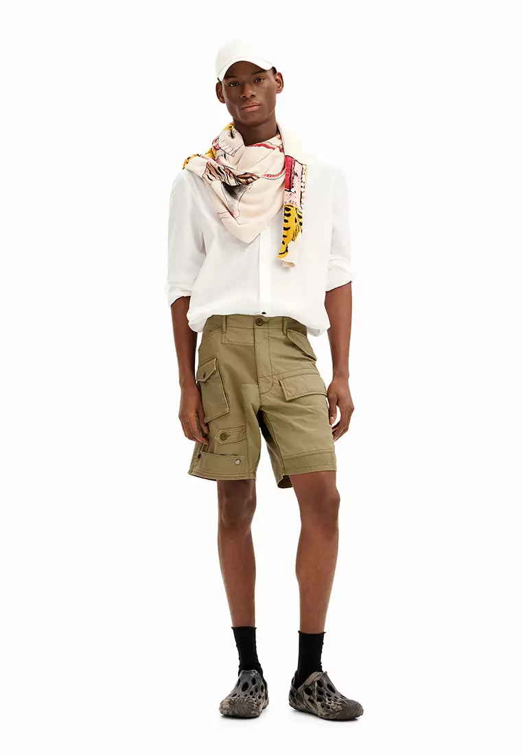 線上選購 Desigual Desigual Man Worker pocket Bermuda shorts. | ZALORA 台灣