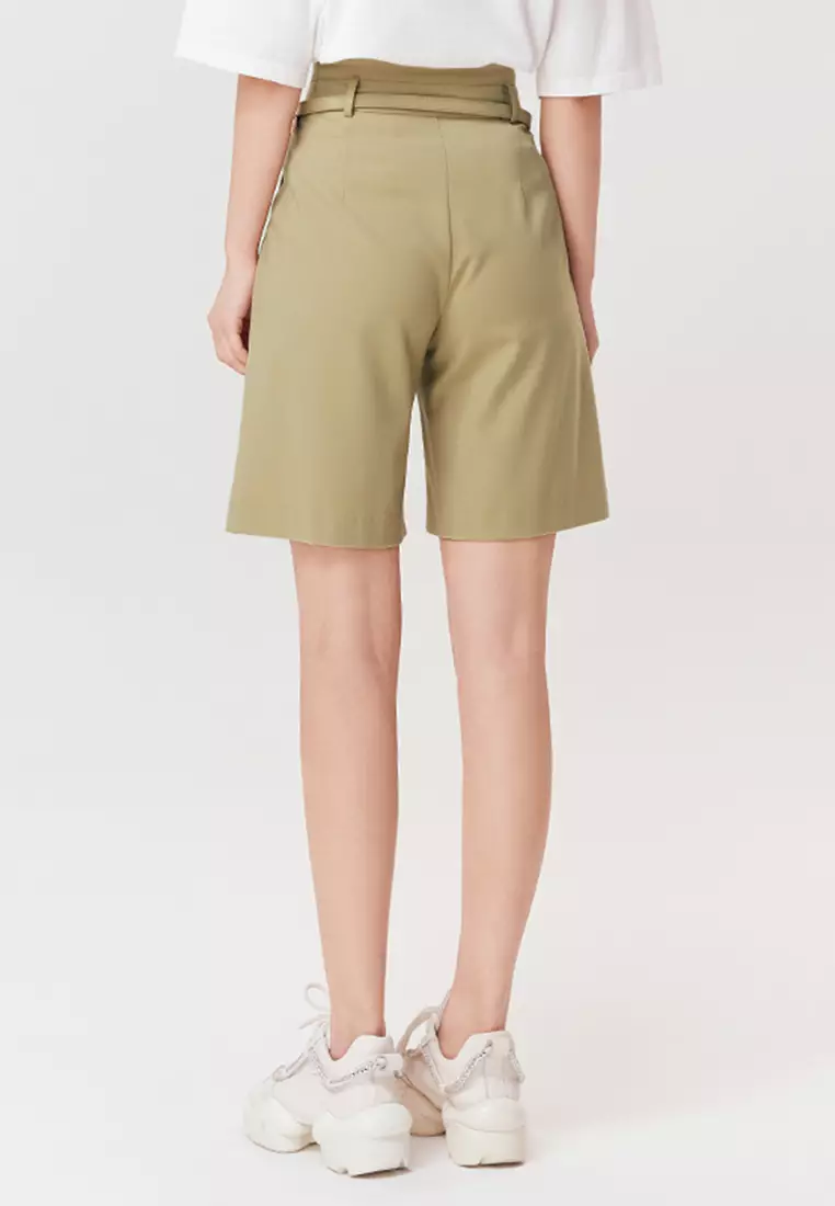 Buy Hopeshow Smart Casual Shorts with Belt 2026 Online | ZALORA