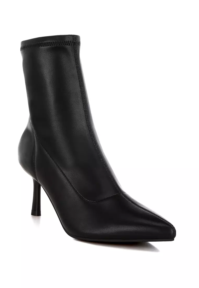 Buy London Rag Stiletto Heel Sock Boots in Black 2025 Online | ZALORA