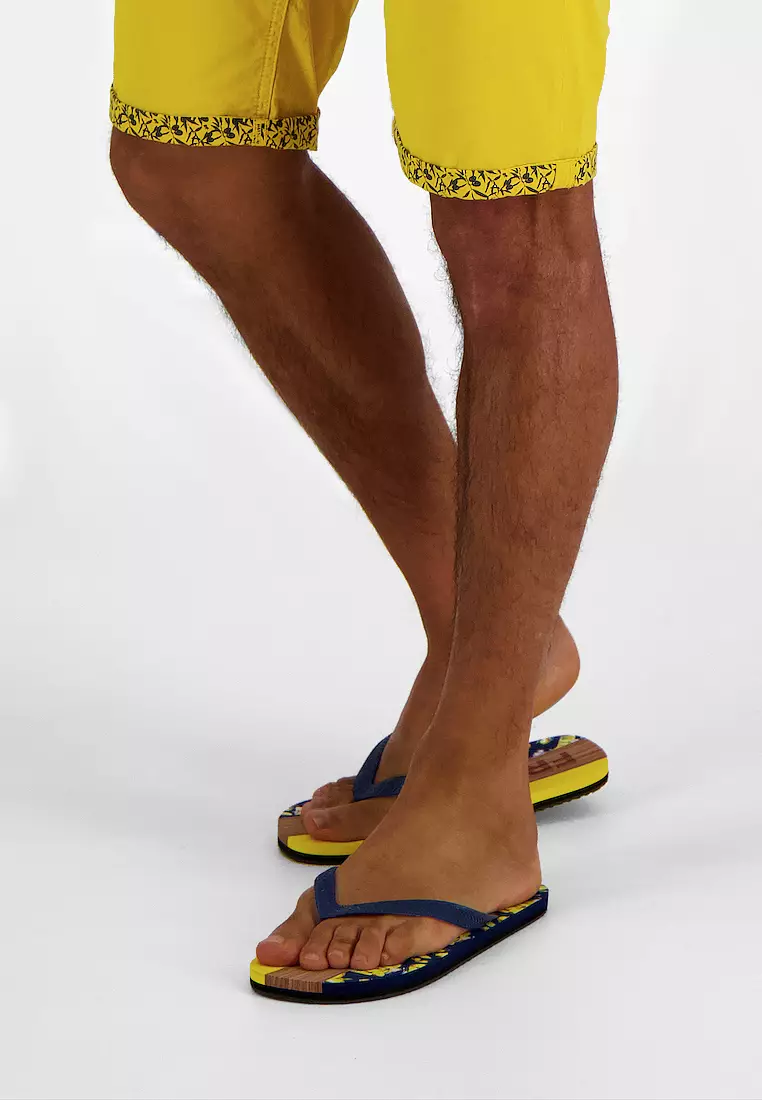 Buy A Fish Named Fred Flip Flop- Lemons and Printed Wooden Design in ...