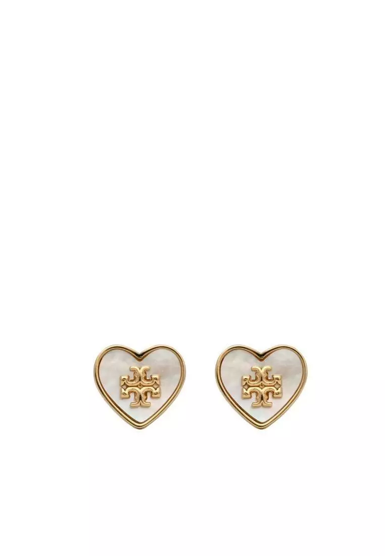 Buy Tory Burch Kira Heart Stud Earrings 2025 Online | ZALORA