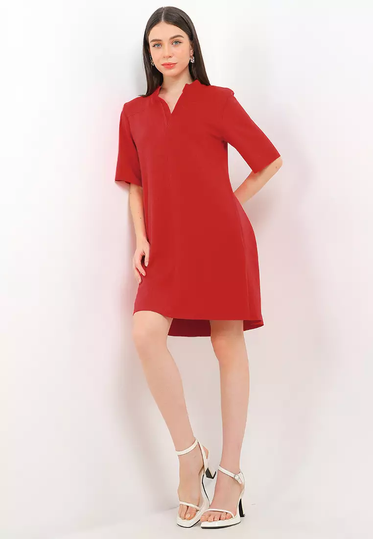 Jual ELLE Unfinished Dress Original 2026 | ZALORA Indonesia