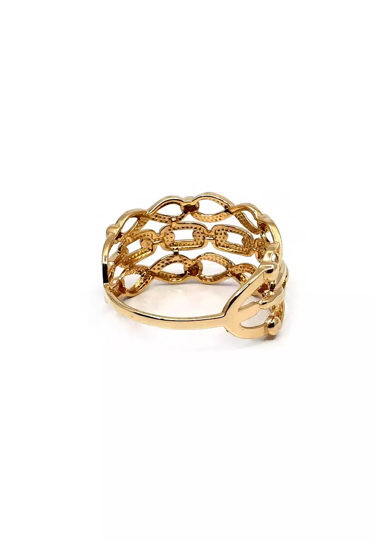 Buy CEBUANA LHUILLIER JEWELRY 18K Italian Made Yellow Gold Lady Ring ...