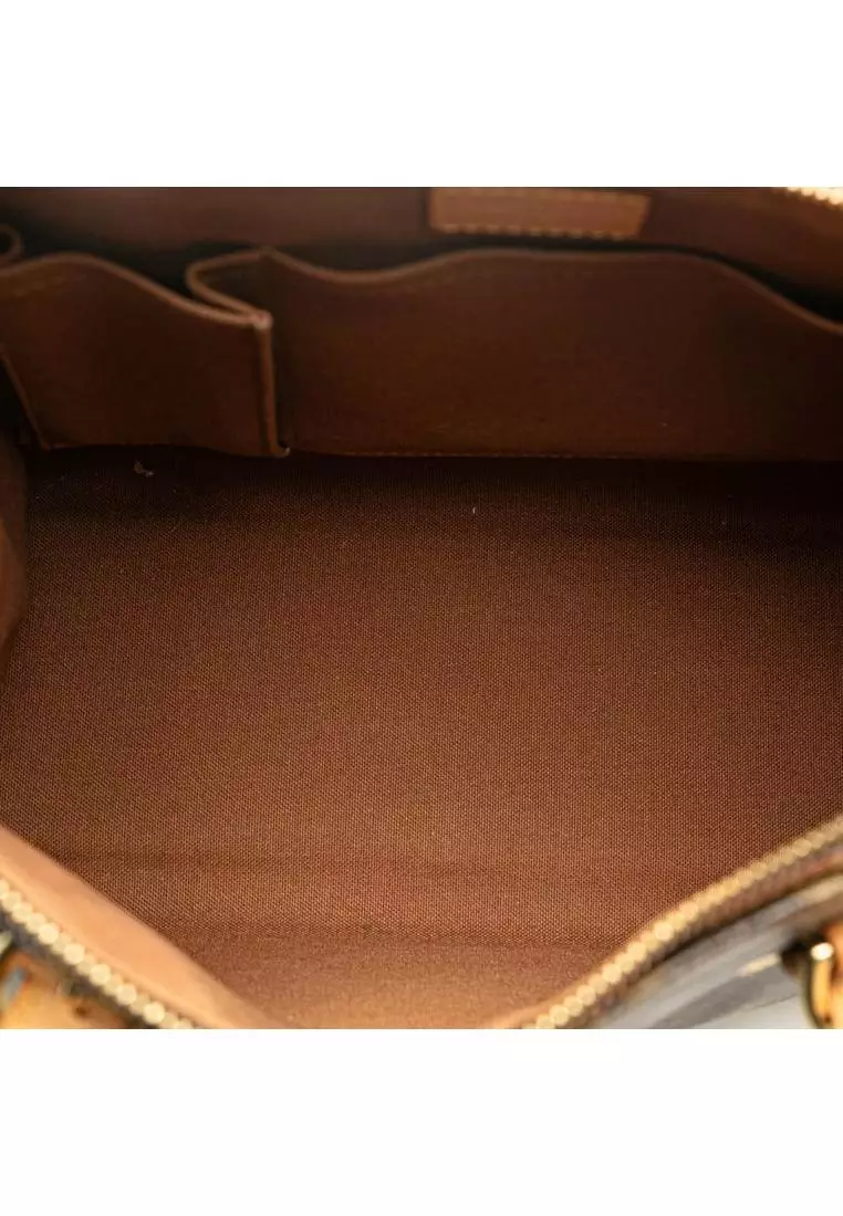 Louis Vuitton Pre-Loved Monogram Canvas Shoulder Bag with Vachetta ...