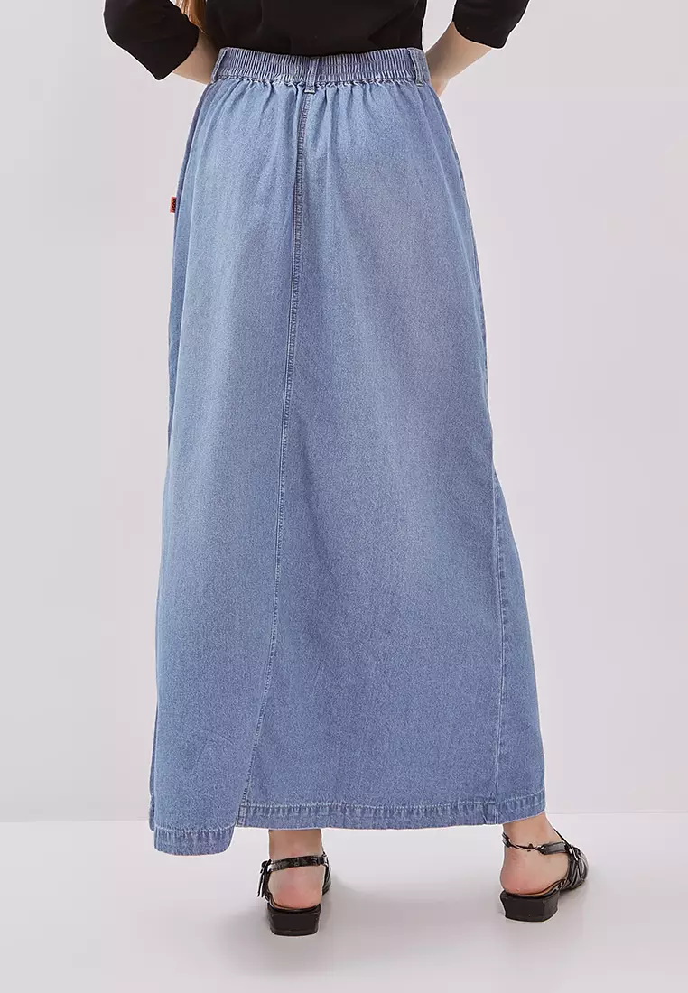 Jual DUST DUST Rok Denim Sakira Biru Muda (D. 21130) Original 2025 ...