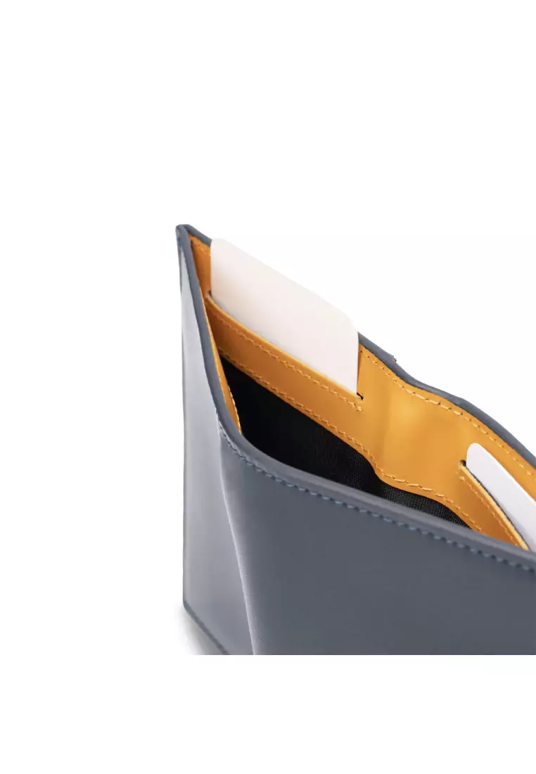 Buy Maverick & Co. Cosmopolitan Pocket Leather Wallet (Navy & Orange ...