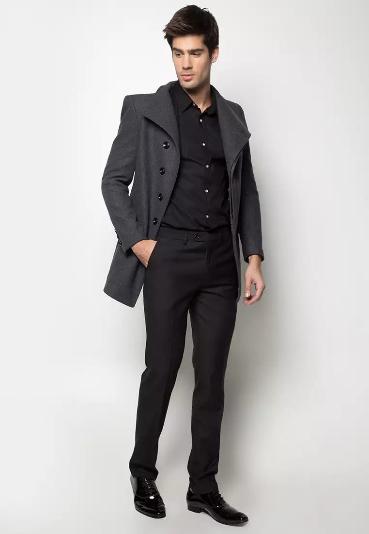 Buy Well Suited Asymmetrical Wool Coat 2026 Online | ZALORA Philippines