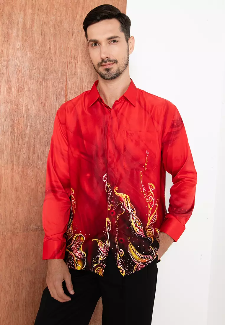Buy Long Sleeve Batik Shirts For Men Online | ZALORA Malaysia
