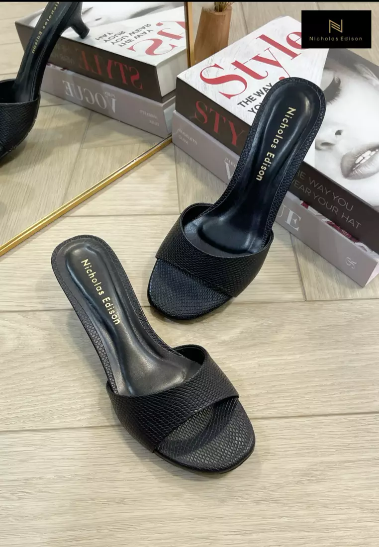 Jual NICHOLAS EDISON Heels Yura 2 Black Original 2026 | ZALORA Indonesia