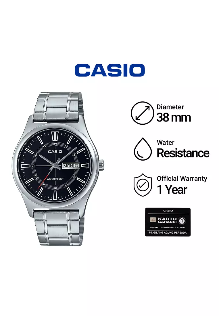 Jual CASIO Jam Tangan Pria Casio Standard Series MTP-V006D-1C Stainless Steel Original 2025 ...