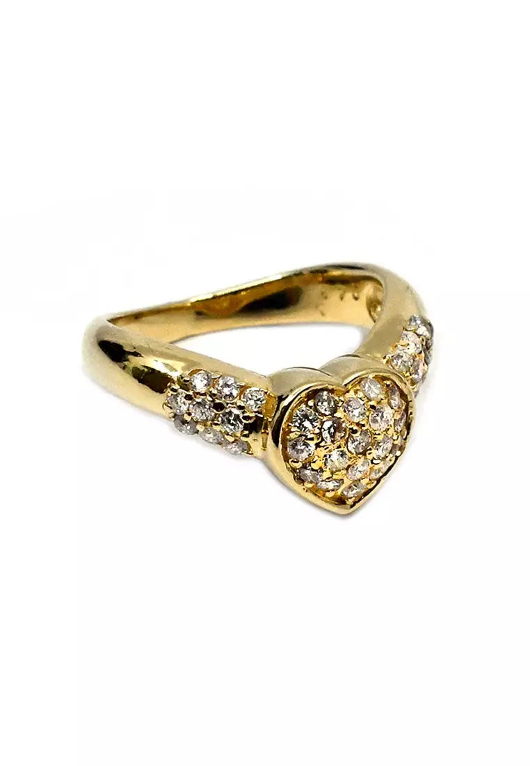 Buy CEBUANA LHUILLIER JEWELRY 18K Japan Made Yellow Gold Lady Ring with ...