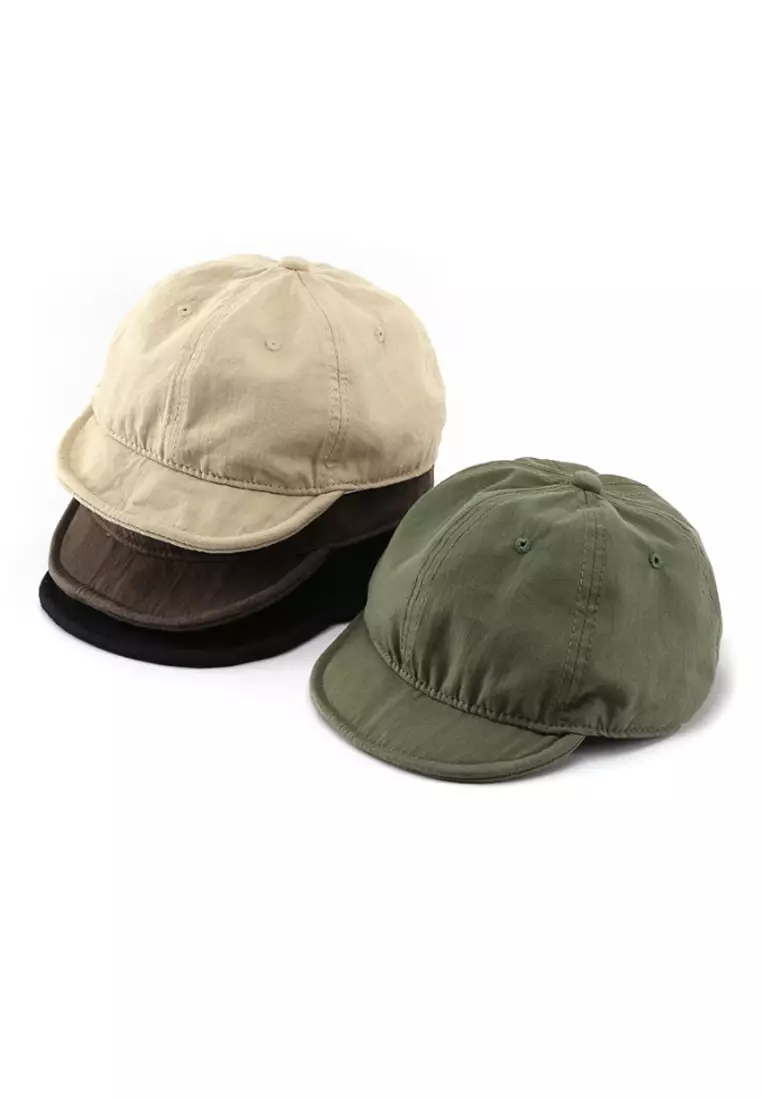 Kings Collection Brown Korean Style Short Brim Baseball Cap PHKCHT2207 ...