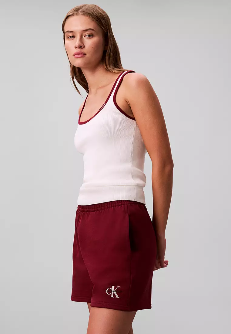 Buy Calvin Klein Monologo French Terry Shorts - Calvin Klein Jeans 2026 ...