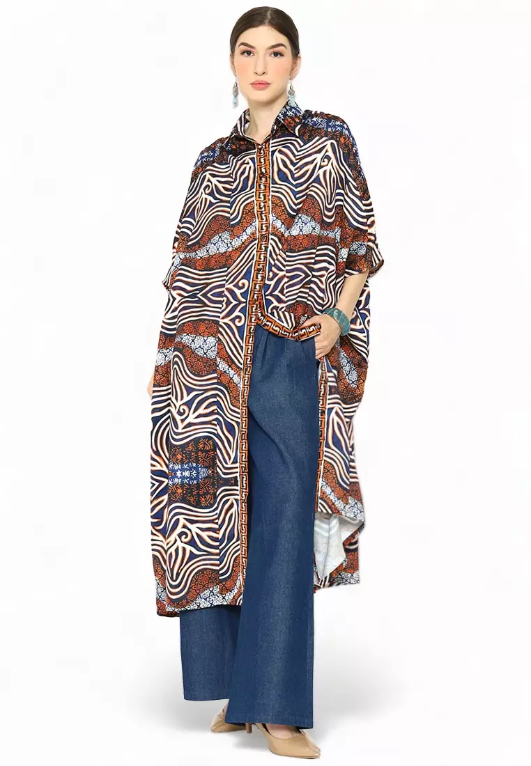 Buy Kanzi by liza yahya Kanzi Collared Kaftan Online | ZALORA Malaysia