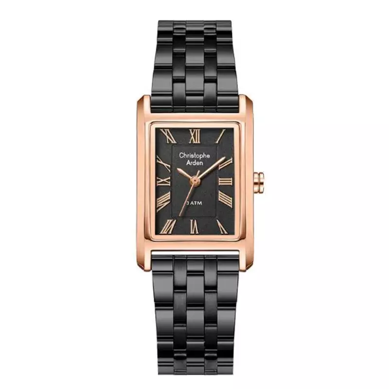 Jual Christophe Arden Christophe Arden CA 1006 Rosegold Black Steel ...