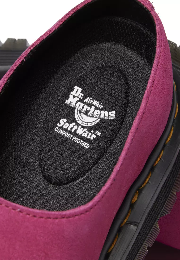 Buy Dr. Martens Zebzag AnyWair Suede Fuchsia Pink Mules - Women Online ...