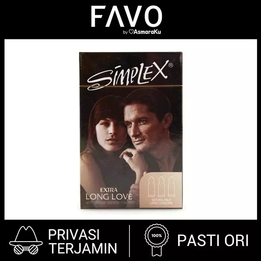 Jual Simplex Kondom Simplex Extra Long Love isi 12 Pcs - Kondom Tahan ...