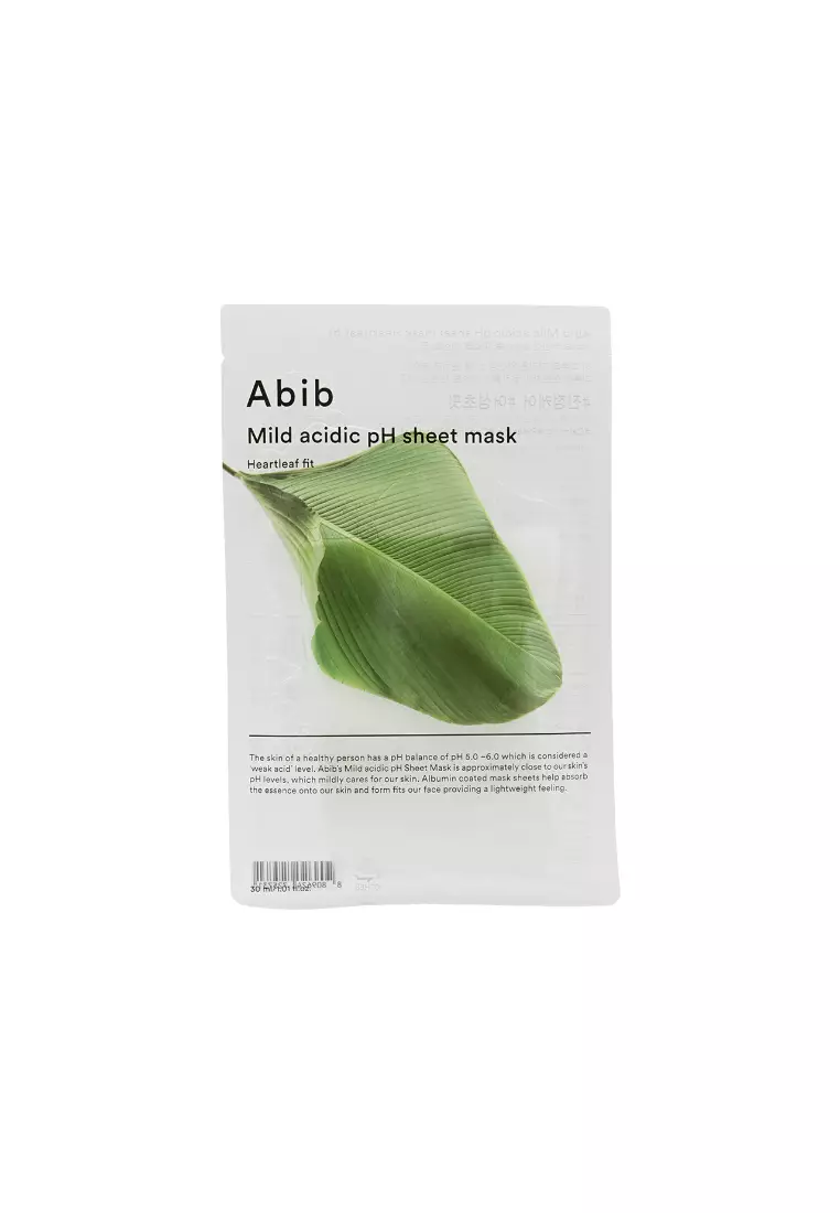 Buy ABIB Abib Mild Acidic pH Mask - Heartleaf 5pcs 2025 Online | ZALORA ...