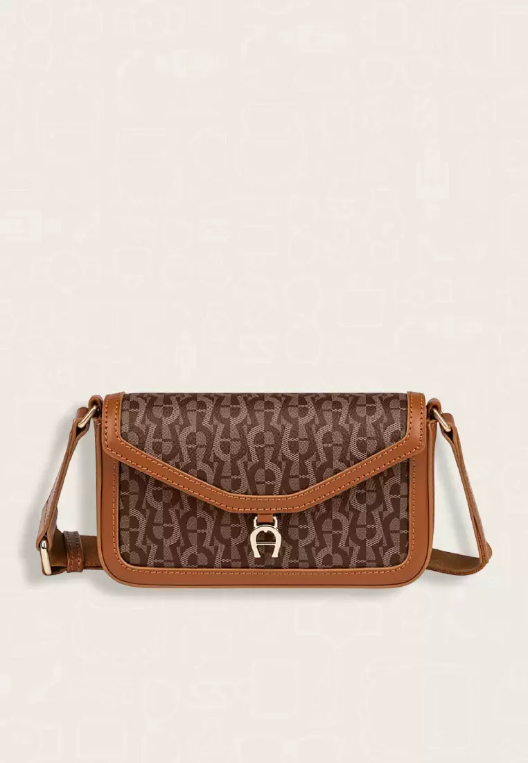 Jual Aigner Aigner Elma Icon Shoulder Bag XS Fango Original 2025 ...