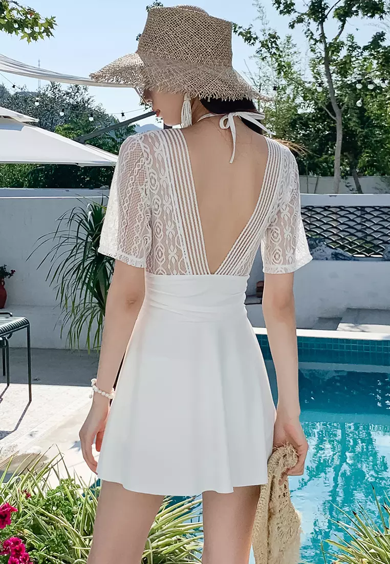 Buy Zitique Sexy Lace Backless Swimsuit 2024 Online Zalora Philippines