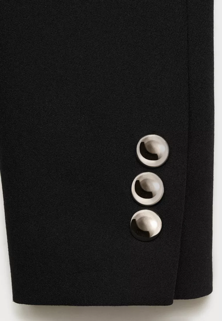 Jual Mango Jacket With Jewel-Button Strip Collar Original 2025 | ZALORA ...