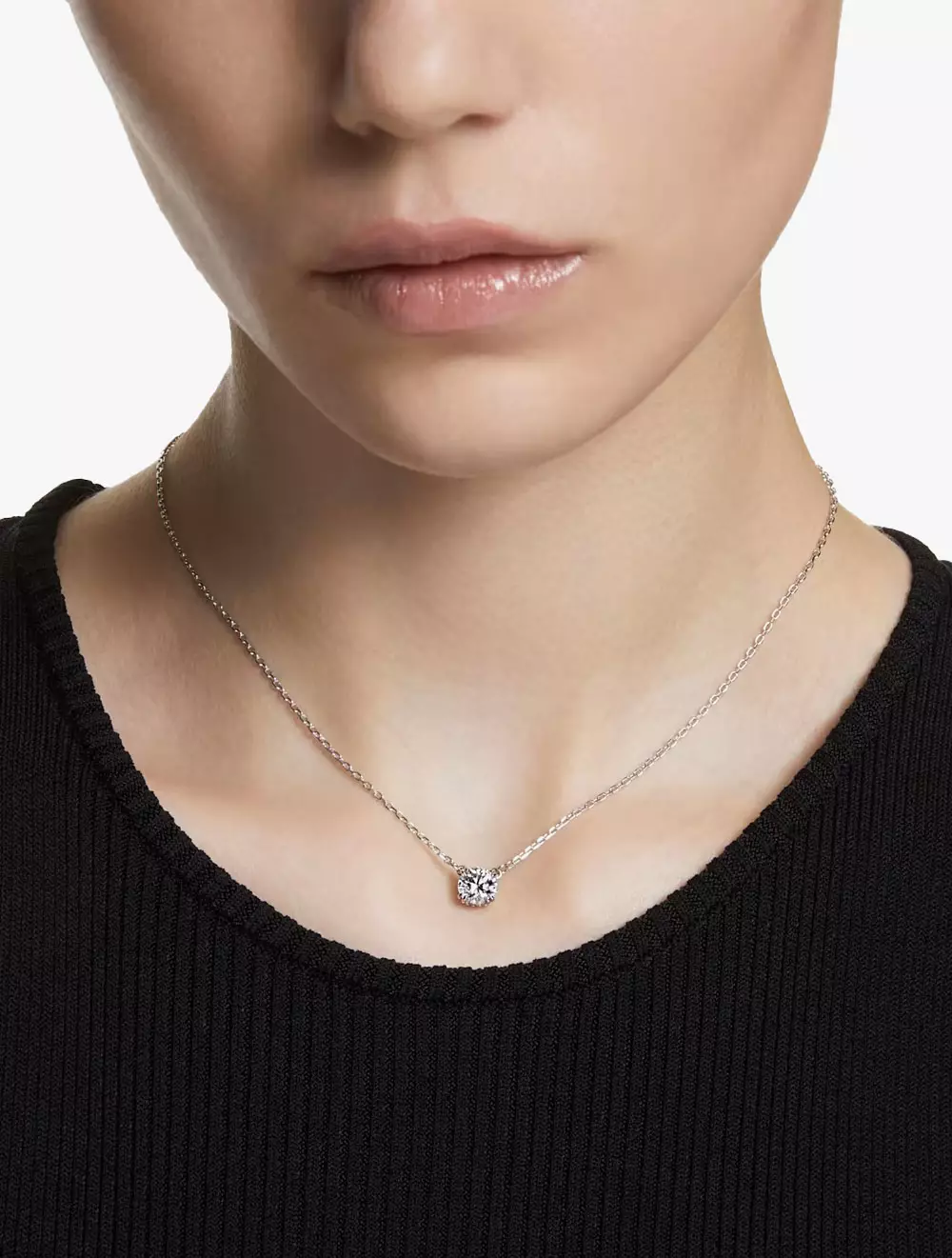 Jual Swarovski Constella Pendant, Round Cut, White, Rhodium Plated ...