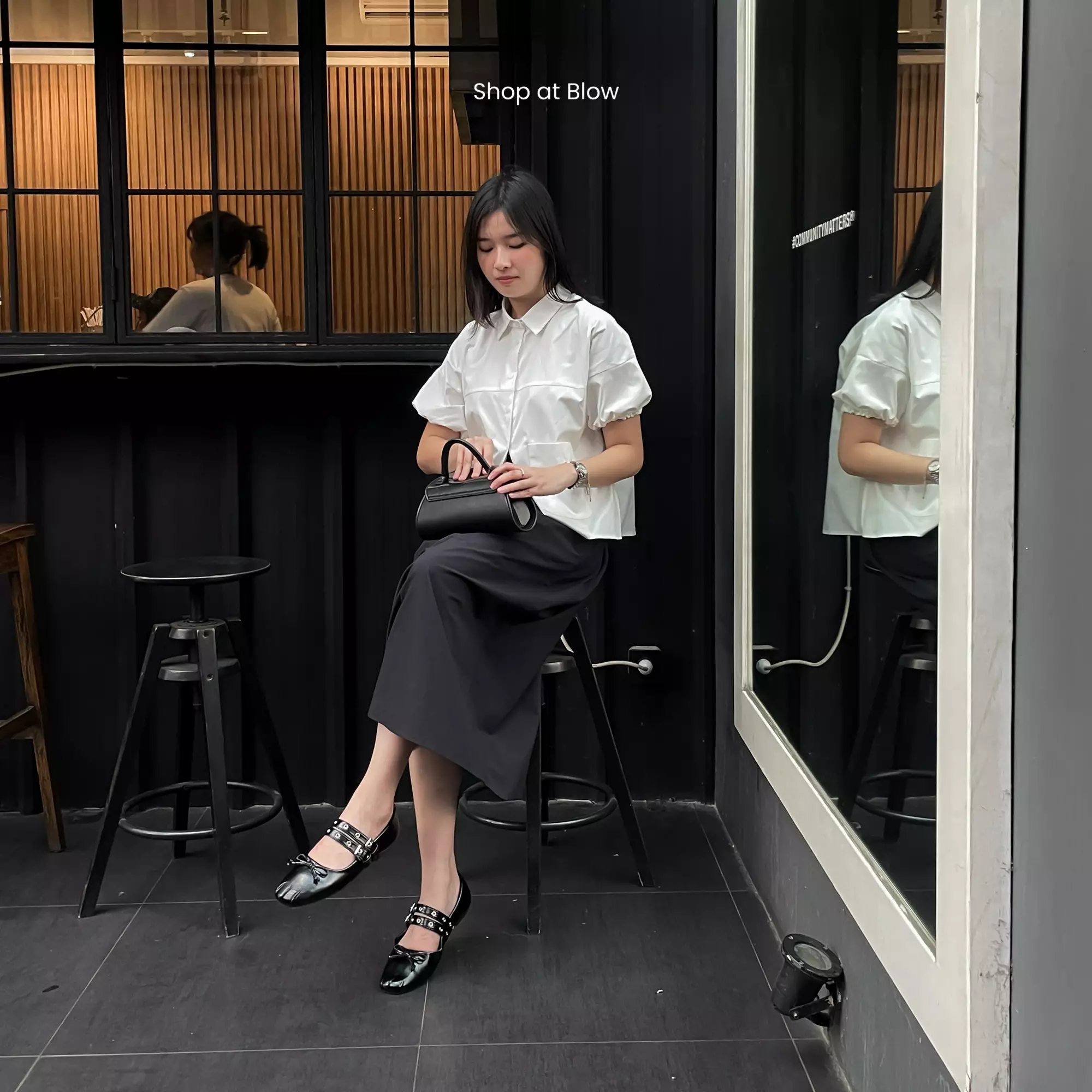 Jual Blow Blow Iza Mary Jane Strap Flats Shoes BLWF 0029 Original 2024 ...