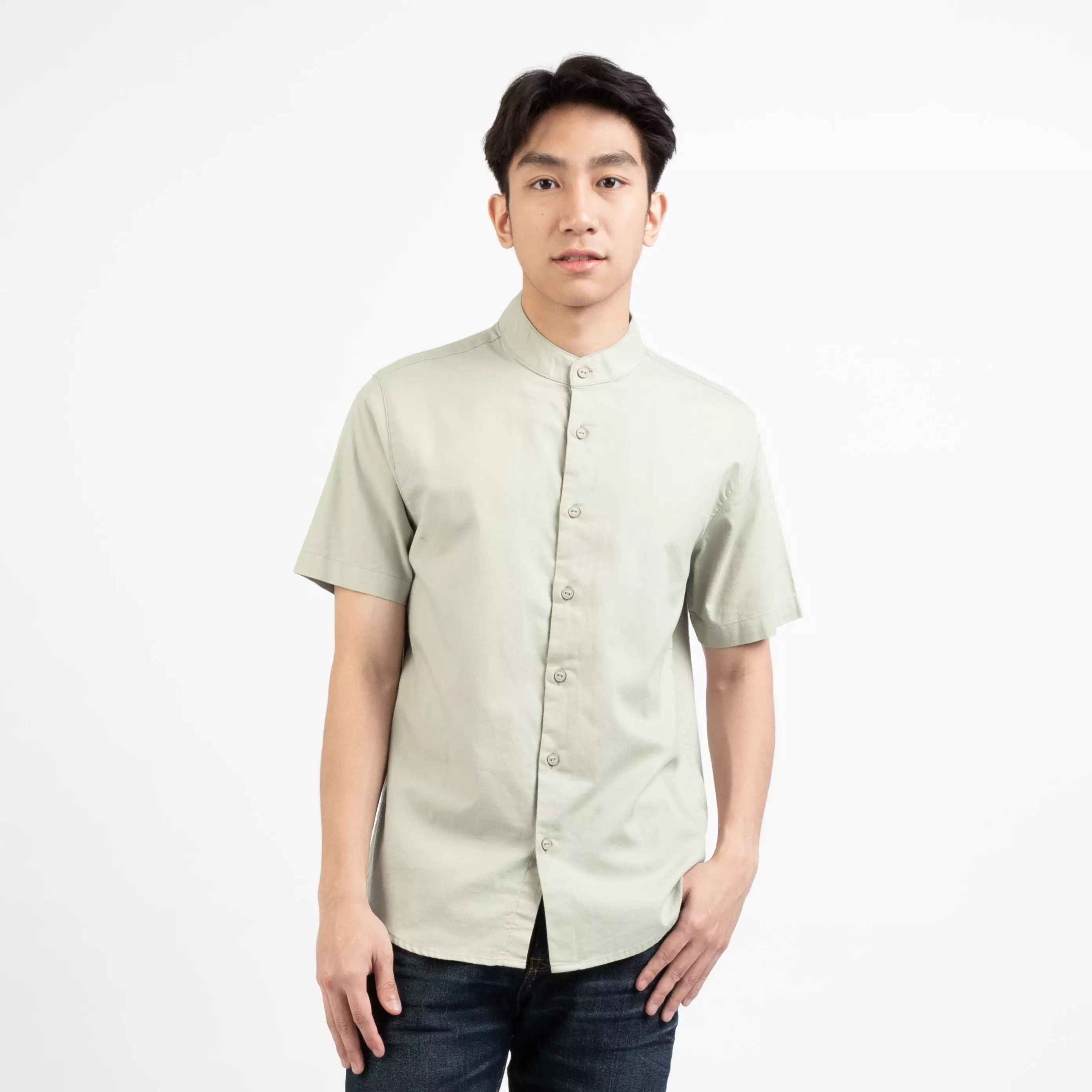 Jual TRIPLE TRIPLE Kemeja Lengan Pendek Slim Fit (SS MC 508) Ukuran L ...