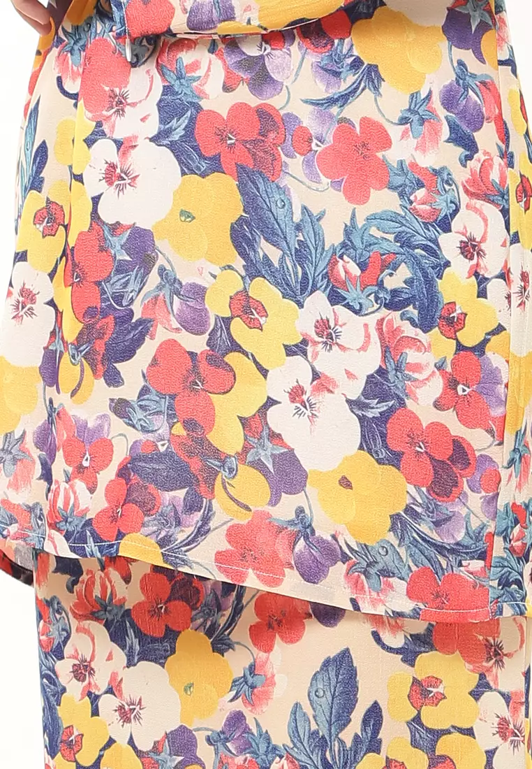 Buy RINA NICHIE COUTURE Rina Printed Kurung Colourful dot dot Online ...