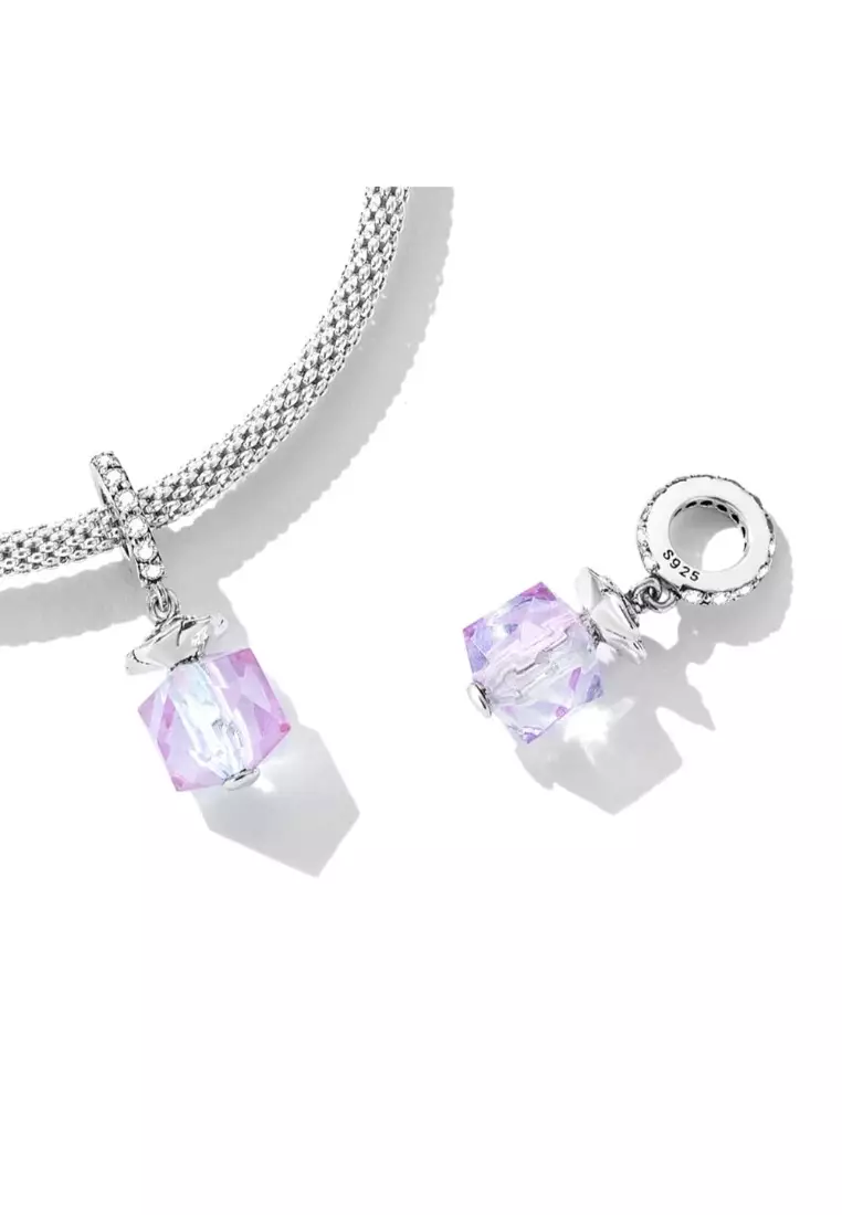 Buy 925 Signature Solid Silver Magic Cuboid Charm Online | ZALORA Malaysia
