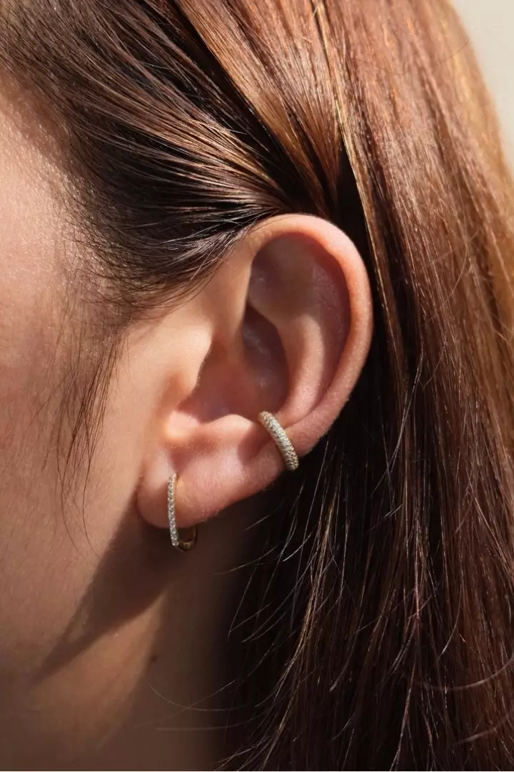 Jual Jewel and Tale Fay Stone Earring - 925 Sterling Silver with 18k ...