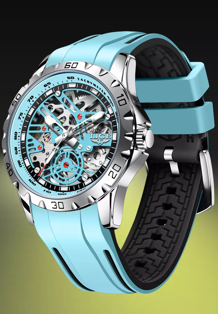 Buy LIGE Automatic Unisex Diver's Stainless Steel Self-winding Watch ...