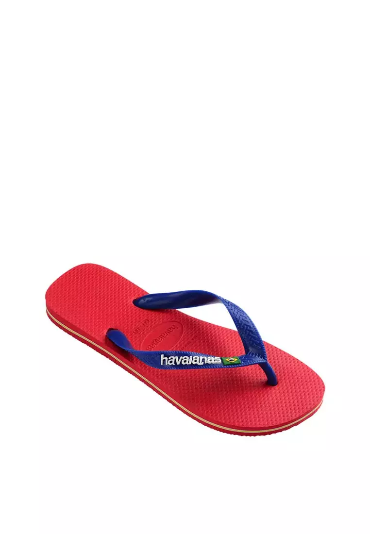 Buy Havaianas Unisex Brasil Logo - Ruby Red/Ruby Red Flip Flops 2025 ...
