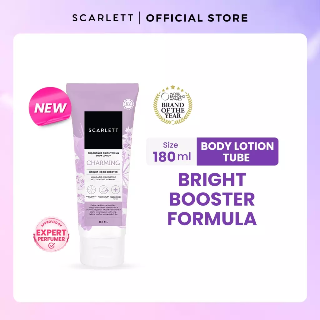 Jual Scarlett Scarlett Body Lotion Tube Charming Mood Booster - 180ml ...