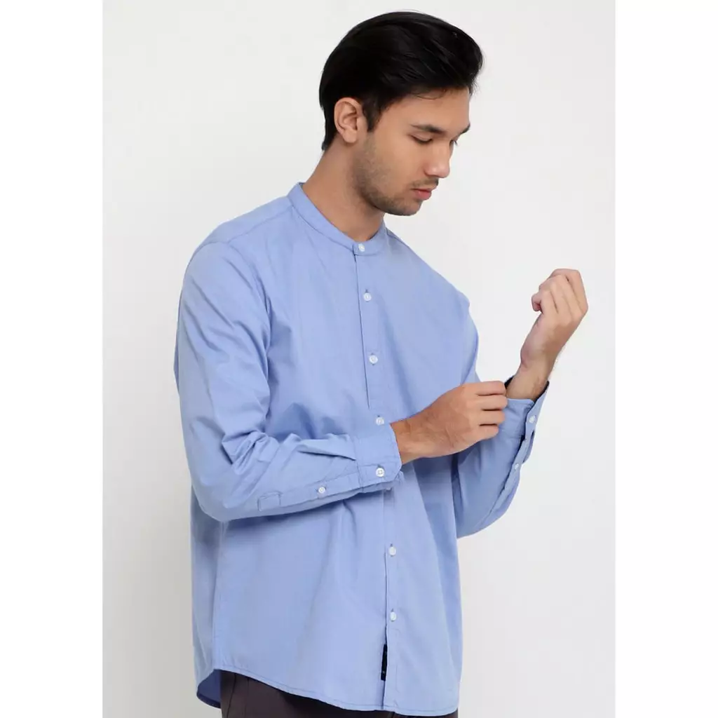 Jual TRIPLE TRIPLE Kemeja (LS MC 411 BLU) Lengan Panjang Slim Fit ...