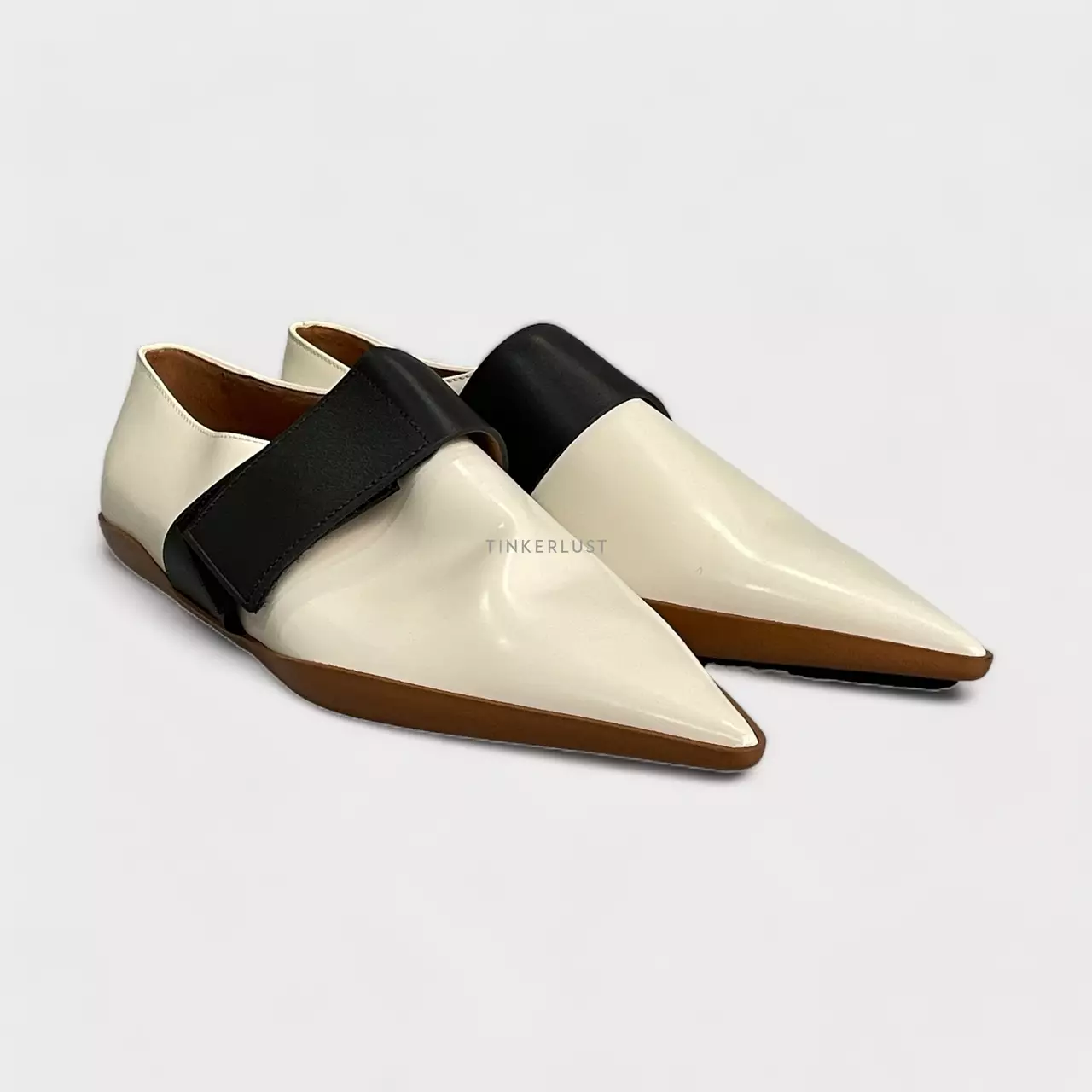 Jual MARNI [PRELOVED] Marni Ivory Pointed Flats Original 2024 | ZALORA ...